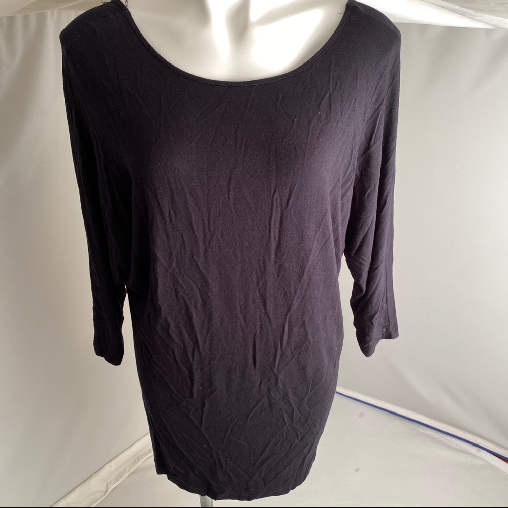 Design History Black Batwing Tunic Top - Gem